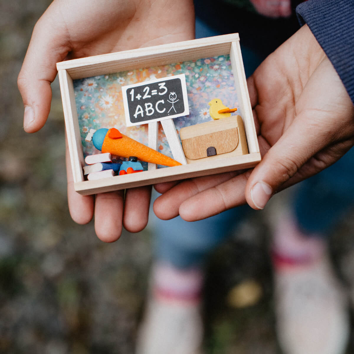 Congratulations Box 'First Day at School' I Graupner Holzminiaturen®